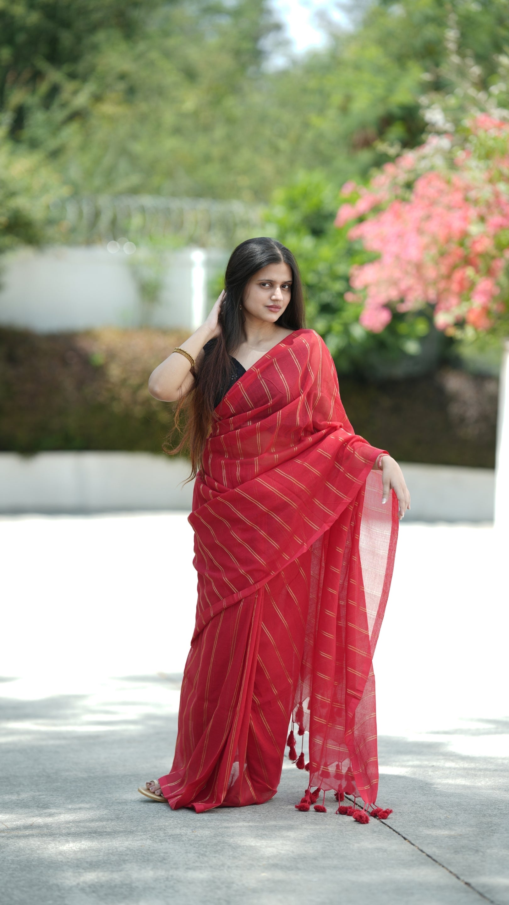 Crimson Noor (Saree) – Ekori