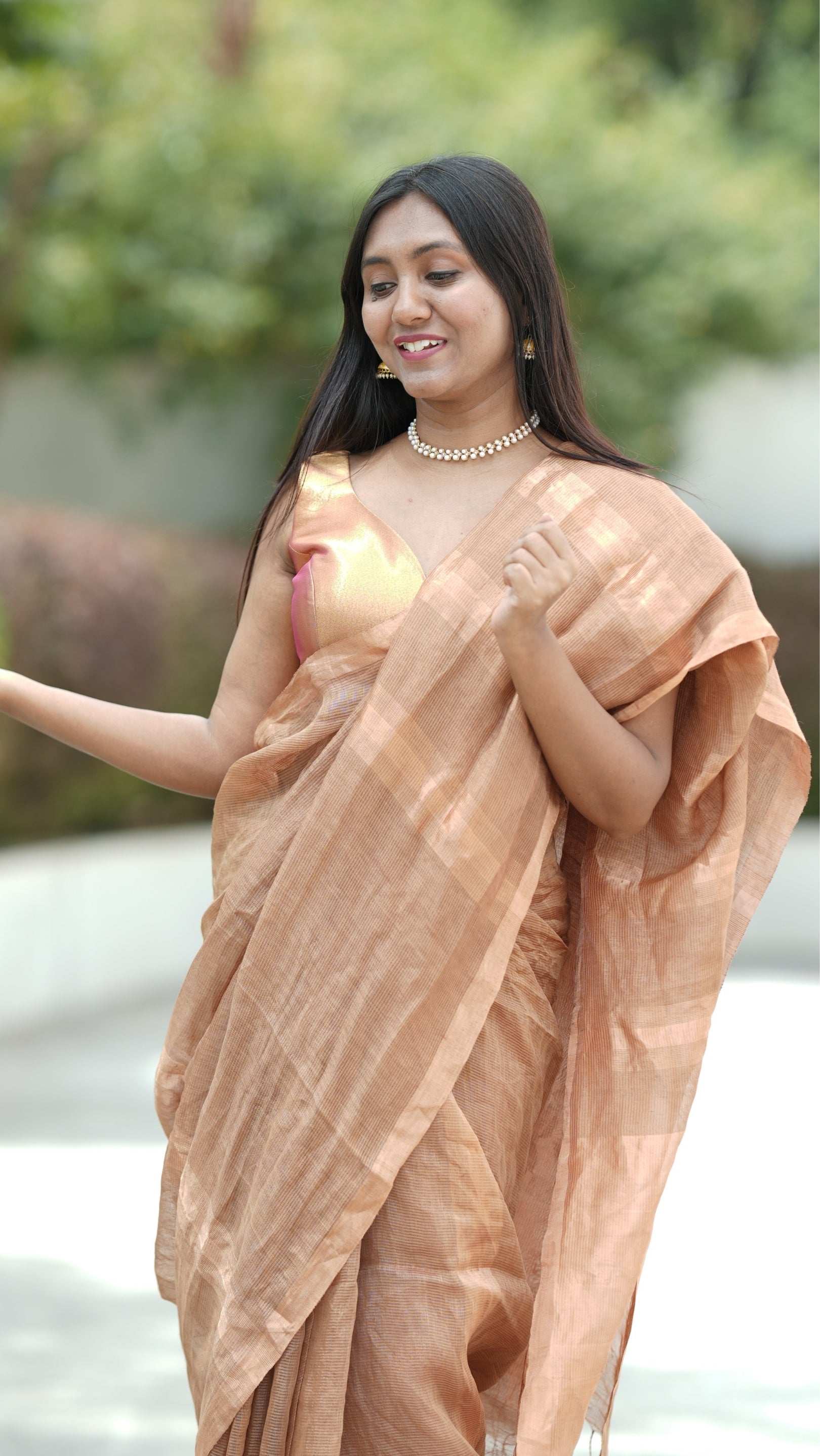 Surmayi Linen Silk (Saree) – Ekori